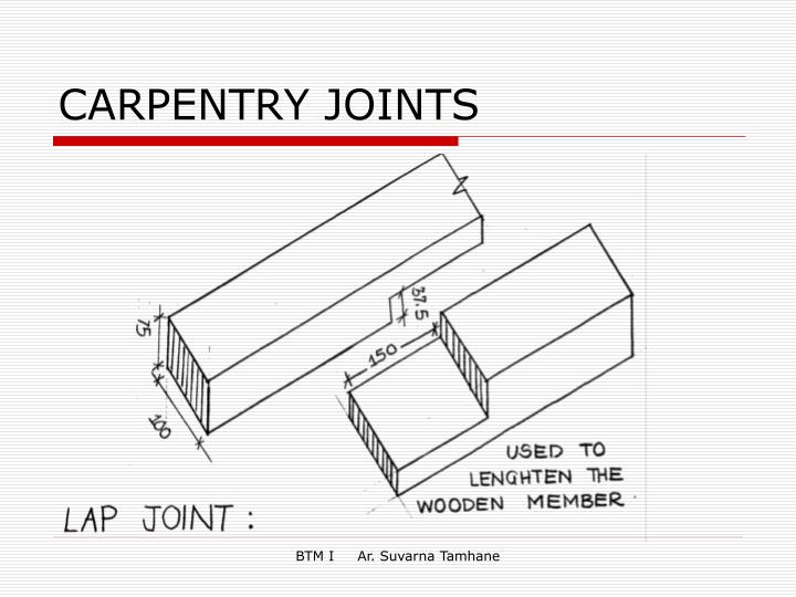 PPT - CARPENTRY JOINTS PowerPoint Presentation - ID:6395929
