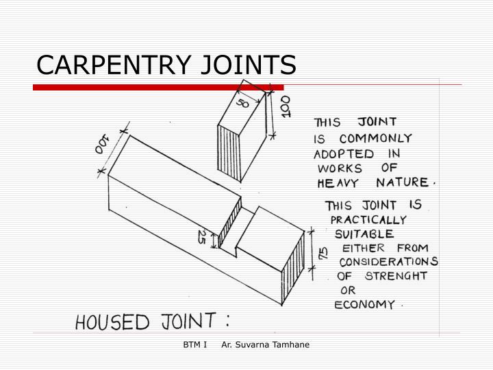 PPT - CARPENTRY JOINTS PowerPoint Presentation - ID:6395929