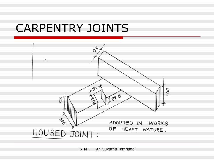 PPT - CARPENTRY JOINTS PowerPoint Presentation - ID:6395929