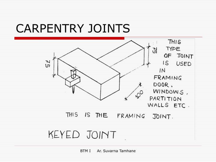PPT - CARPENTRY JOINTS PowerPoint Presentation - ID:6395929