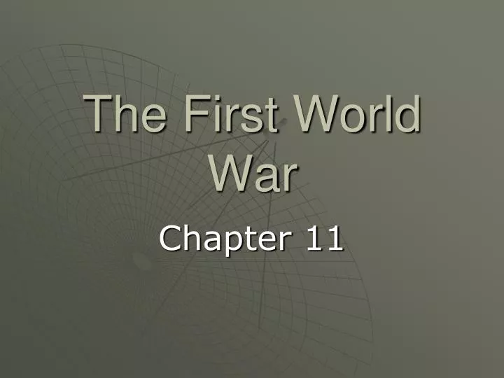 PPT - The First World War PowerPoint Presentation, free download - ID ...