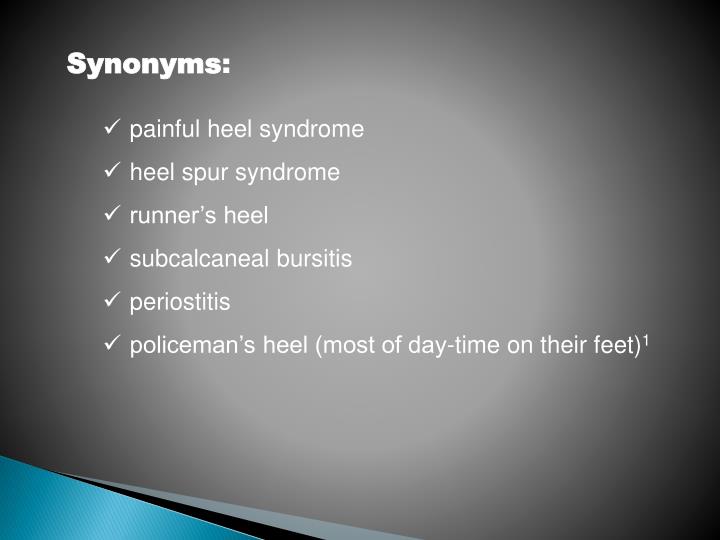 PPT - Heel pain: Plantar Fasciitis PowerPoint Presentation - ID:6397090