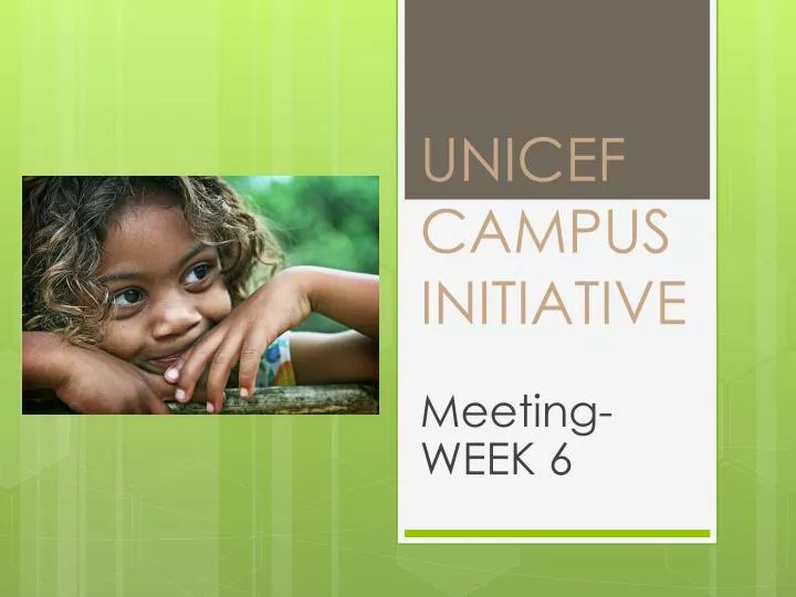 PPT - UNICEF CAMPUS INITIATIVE PowerPoint Presentation, free download ...