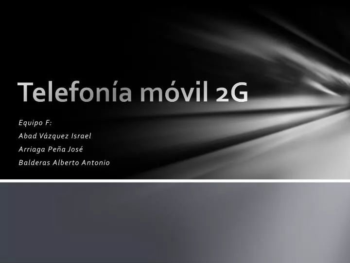 PPT - Telefonía móvil 2G PowerPoint Presentation, free download - ID ...