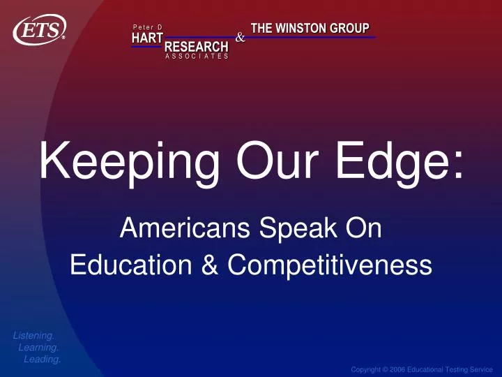 PPT - Keeping Our Edge: PowerPoint Presentation, free download - ID:6397633