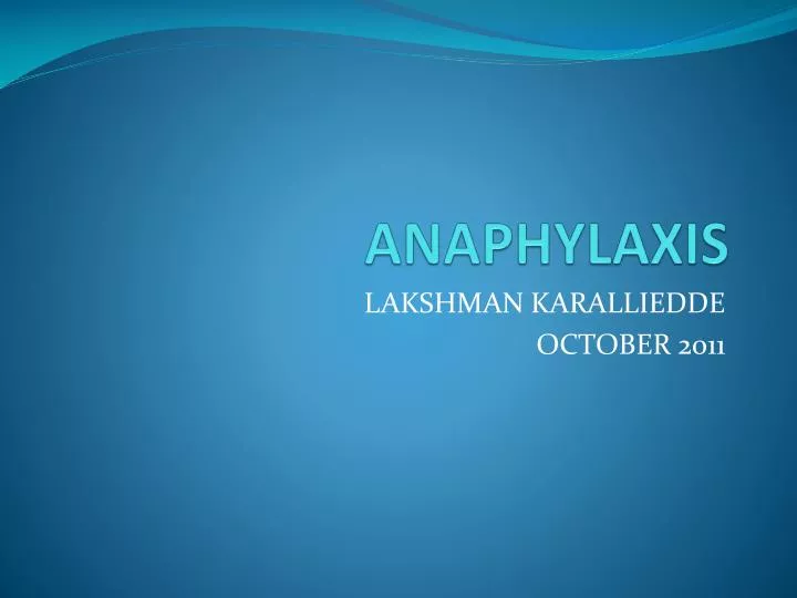 Ppt Anaphylaxis Powerpoint Presentation Free Download Id 6398185