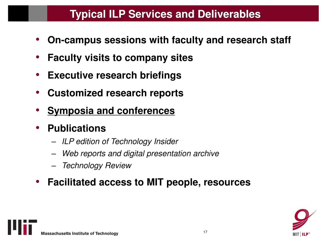 PPT - MIT Office of Corporate Relations & Industrial Liaison Program ...