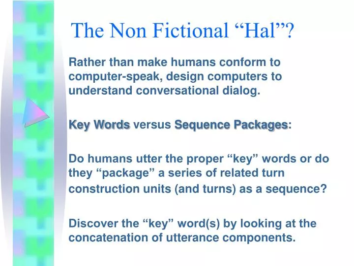 PPT - The Non Fictional “Hal”? PowerPoint Presentation, free download ...