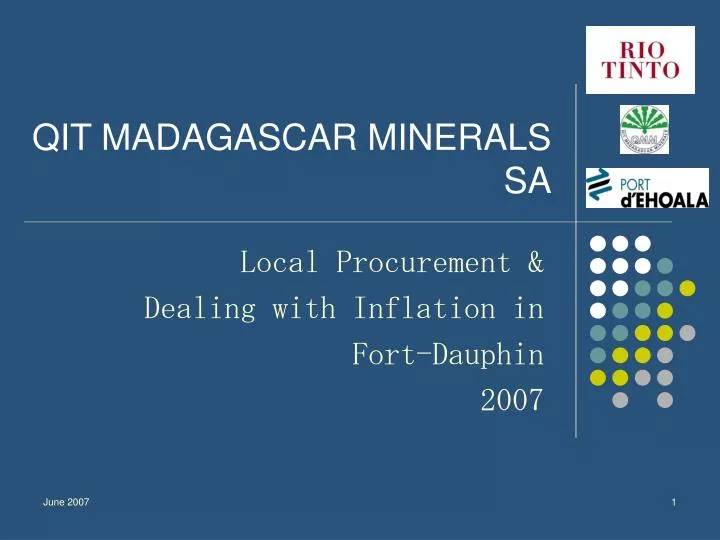 PPT - QIT MADAGASCAR MINERALS SA PowerPoint Presentation, free download ...