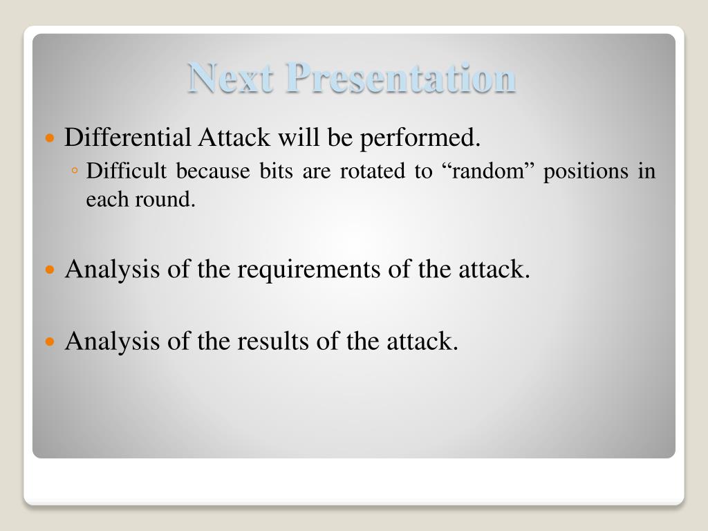 Ppt Implementation Of A Rc5 Block Cipher Algorithm And Implementing An Attack On It