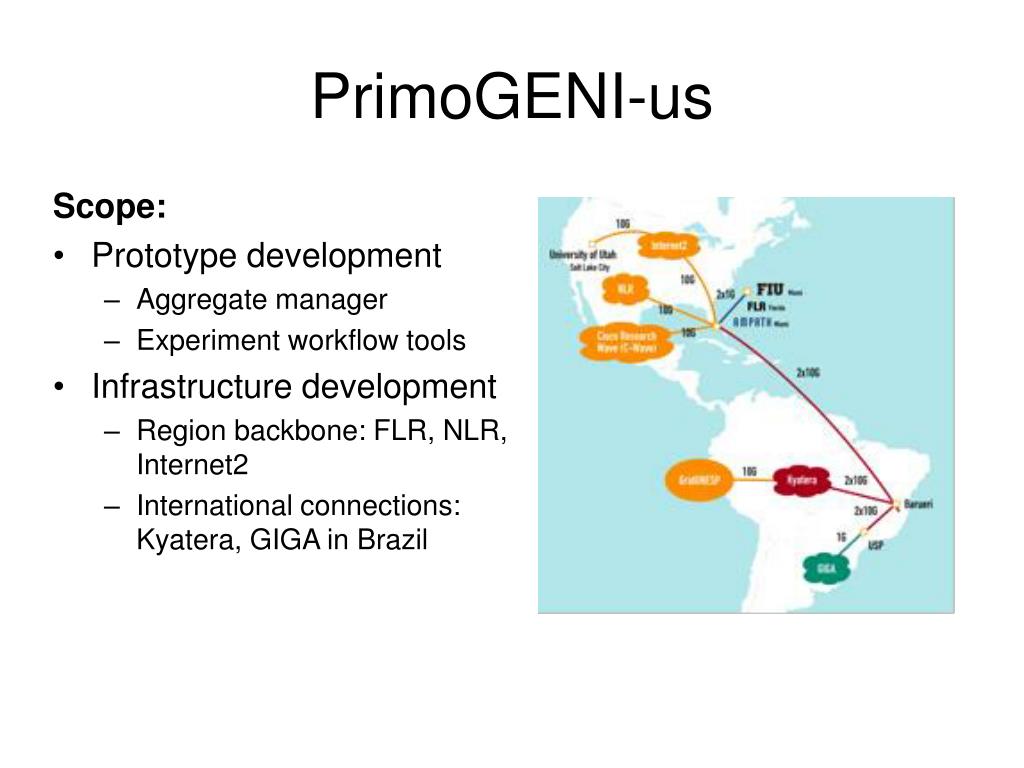 PPT - PrimoGENI – Developing GENI Aggregate for Real-Time Large-Scale ... PPT - PrimoGENI – Developing GENI Aggregate for Real-Time Large-Scale ...