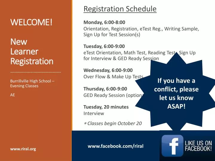 PPT - WELCOME! New Learner Registration PowerPoint Presentation, free ...
