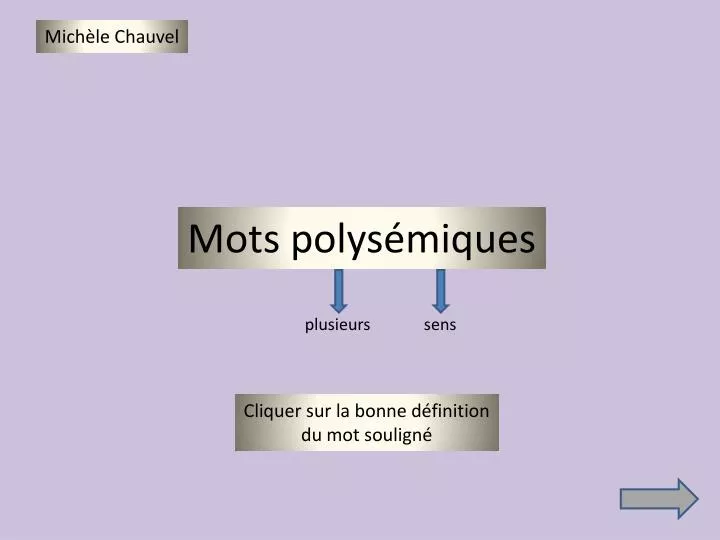 PPT - Mots polysémiques PowerPoint Presentation, free download - ID:6401043