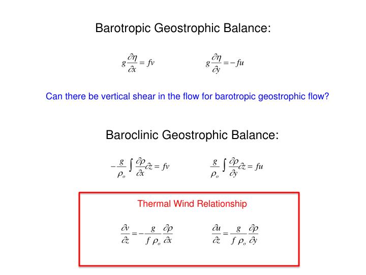 PPT - Importance of Rotation to Ocean Currents: Geostrophy PowerPoint ...