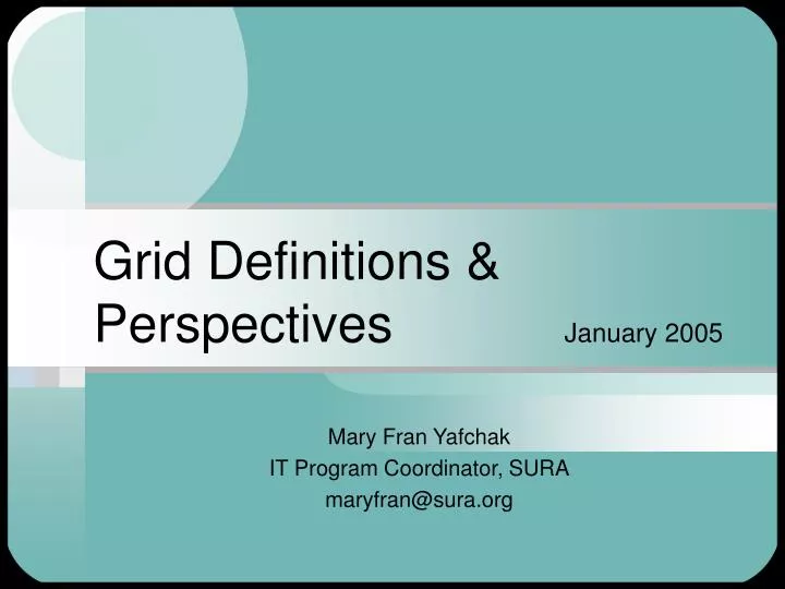 PPT - Grid Definitions & Perspectives January 2005 PowerPoint ...