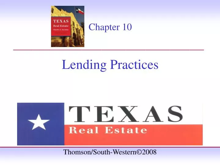 PPT - Chapter 10 Lending Practices PowerPoint Presentation, free ...