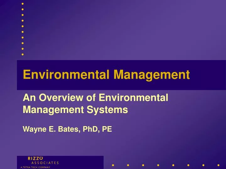 PPT - Environmental Management PowerPoint Presentation, free download ...