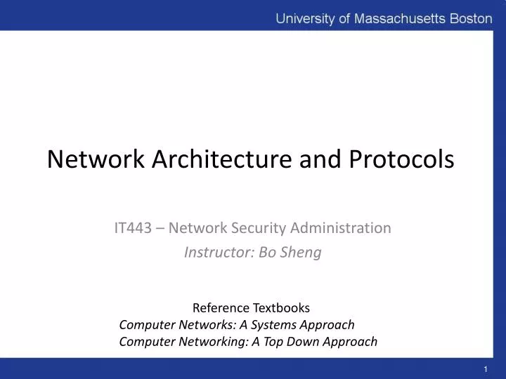 PPT - Network Architecture and Protocols PowerPoint Presentation, free ...