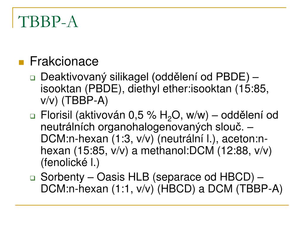 PPT - Bromované a perfluorované zpomalovače hoření PowerPoint ...