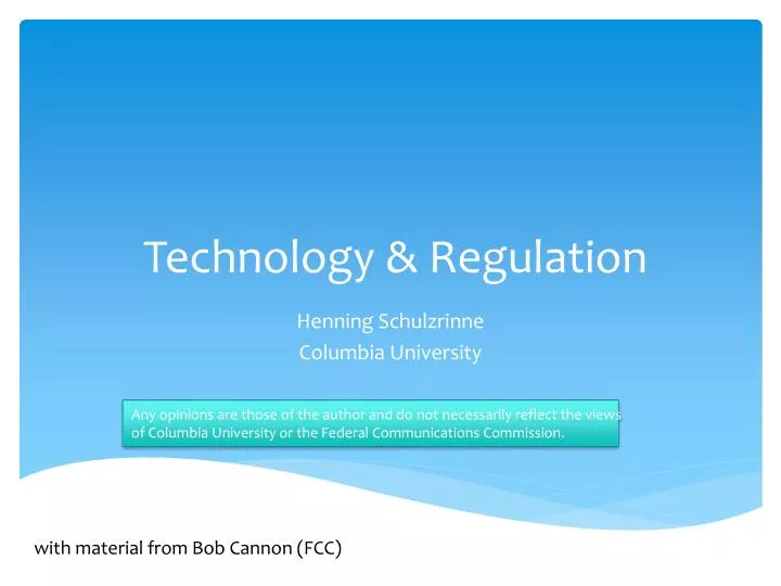 PPT - Technology & Regulation PowerPoint Presentation, free download ...