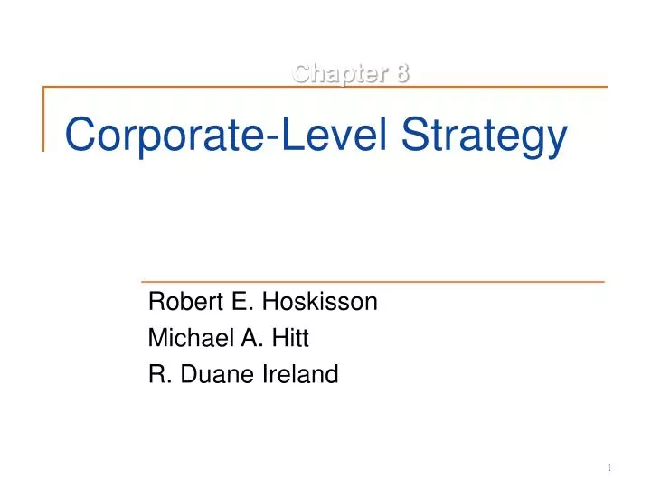 PPT - Corporate-Level Strategy PowerPoint Presentation, free download ...