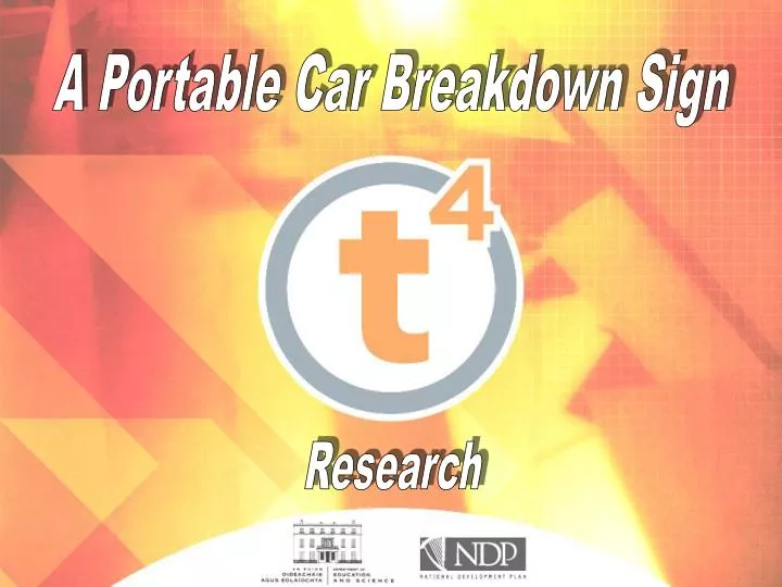 PPT - A Portable Car Breakdown Sign PowerPoint Presentation, free ...