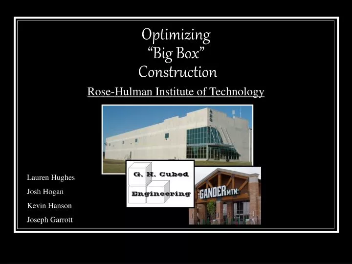 PPT - Optimizing “Big Box” Construction PowerPoint Presentation, free ...