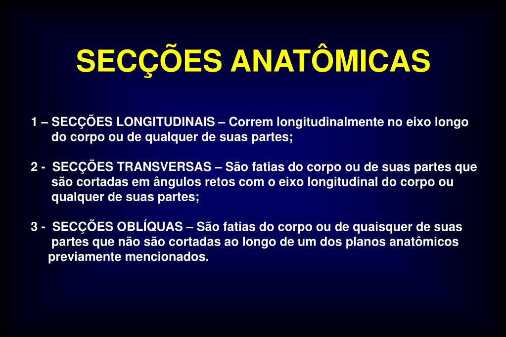 PPT - INTRODUÇÃO AO ESTUDO DA ANATOMIA PowerPoint Presentation, free ...