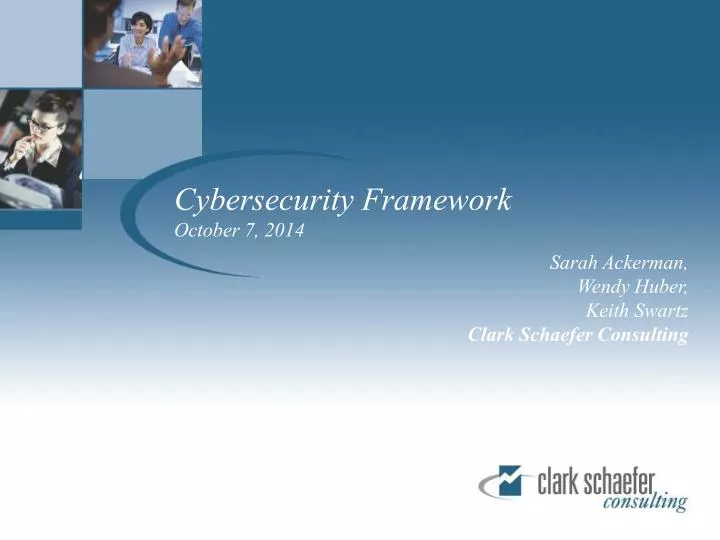PPT - Cybersecurity Framework October 7, 2014 PowerPoint Presentation ...