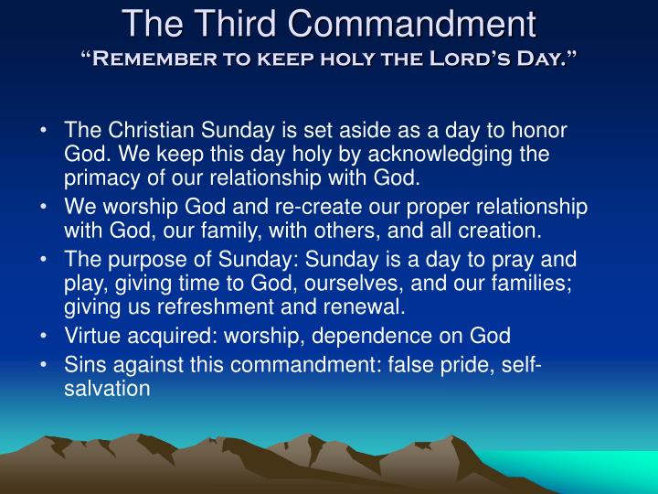 PPT - The Greatest Commandments PowerPoint Presentation - ID:6406047