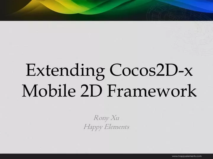 Ppt Extending Cocos2d X Mobile 2d Framework Powerpoint Presentation 3830