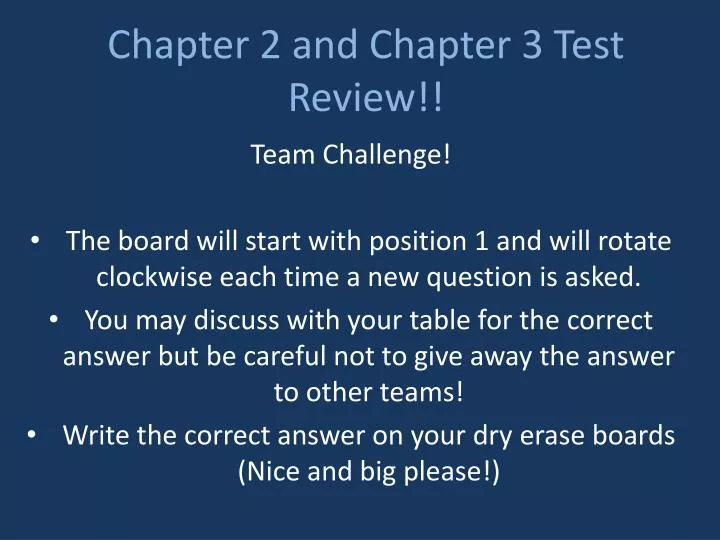 PPT - Chapter 2 and Chapter 3 Test Review!! PowerPoint Presentation ...