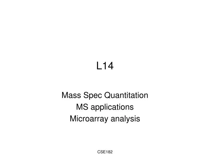 PPT - L14 PowerPoint Presentation, free download - ID:6406772