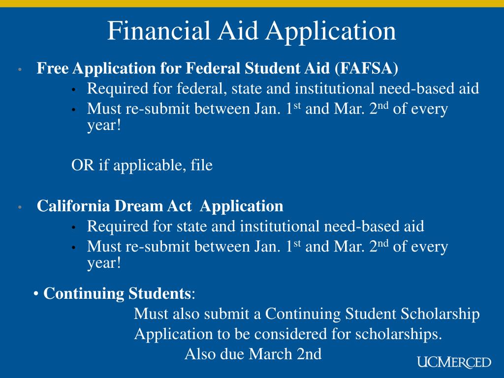PPT - Essential Financial Aid Guidance for UC Merced Students and ...