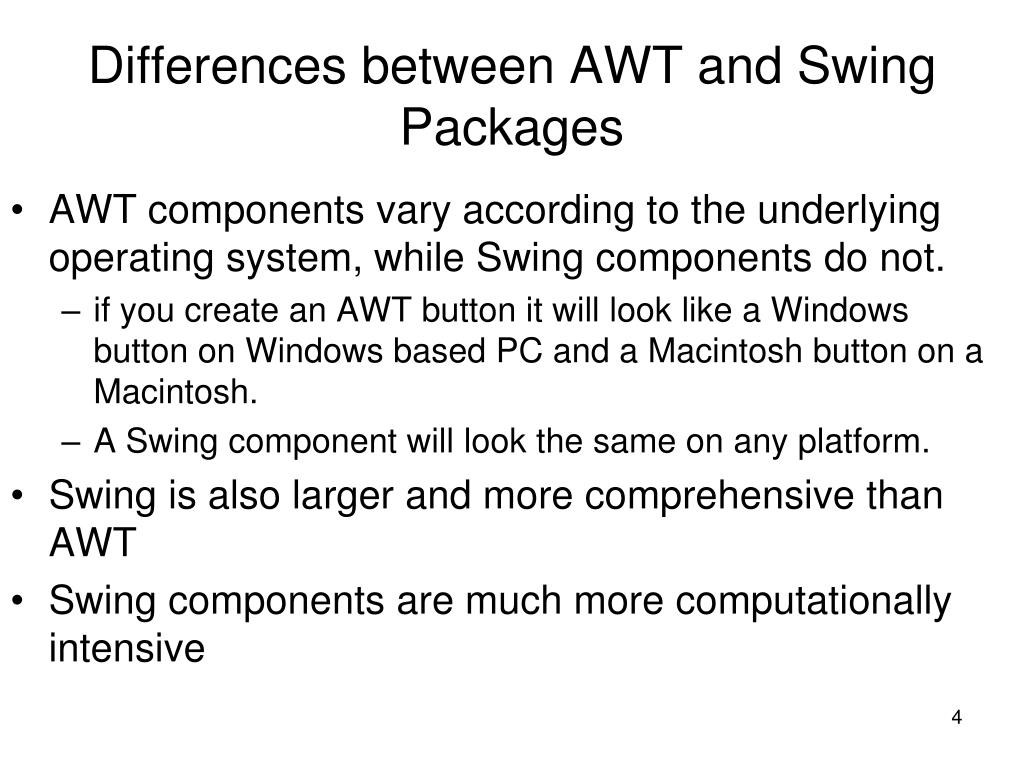 PPT - Block1-Unit 5 Swing - AWT - Applet Budd 13,14,21 PowerPoint ... PPT - Block1-Unit 5 Swing - AWT - Applet Budd 13,14,21 PowerPoint ...