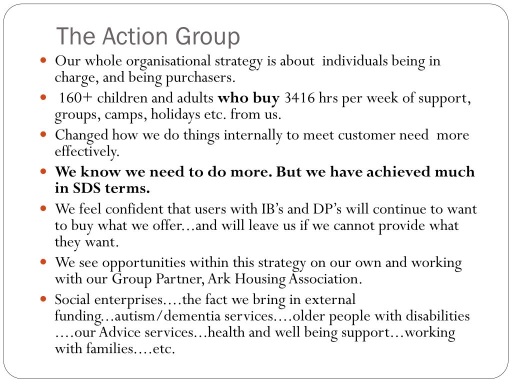 PPT - Shaping Strategy 2013-2018: The Action Group Provider Insights ...