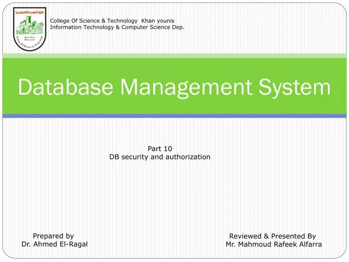 PPT - Database Management System PowerPoint Presentation, free download ...