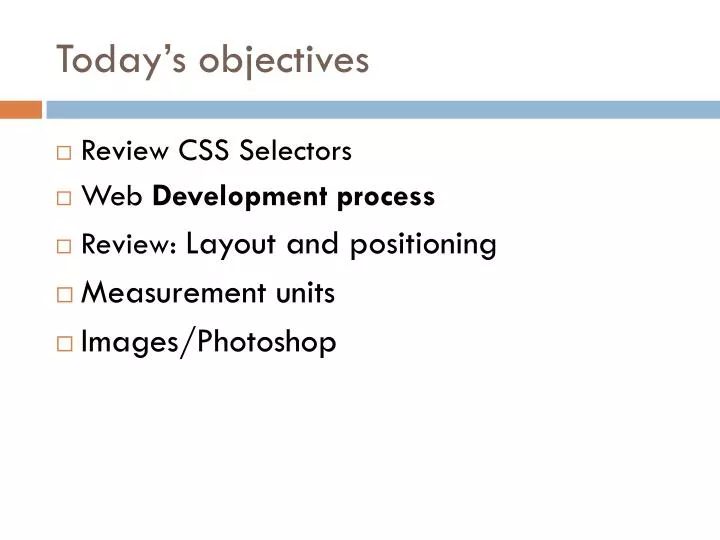 PPT - Today’s objectives PowerPoint Presentation, free download - ID ...