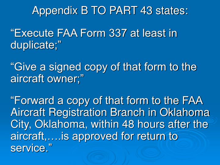 PPT - FAA Form 337 Training PowerPoint Presentation - ID:6411269