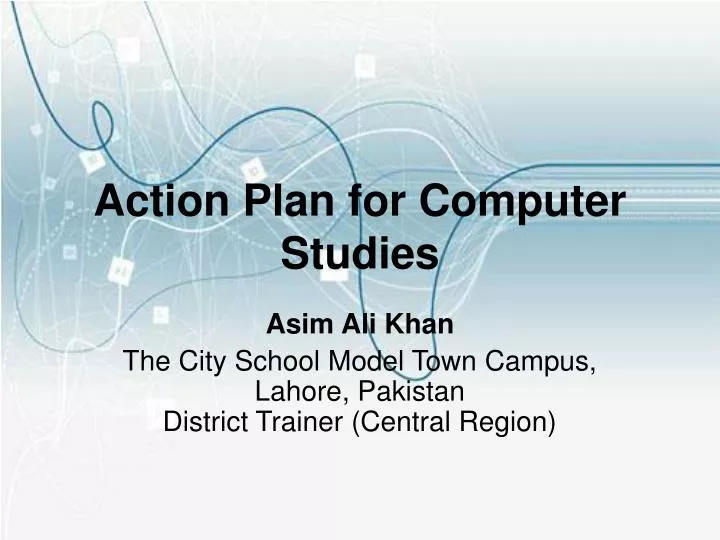 PPT - Action Plan for Computer Studies PowerPoint Presentation, free ...