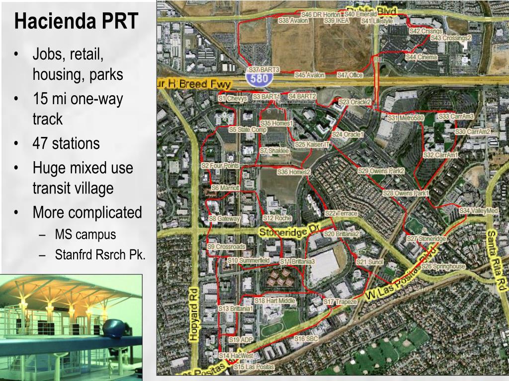 PPT - Major Activity Center PRT Circulator Design Hacienda Business ...