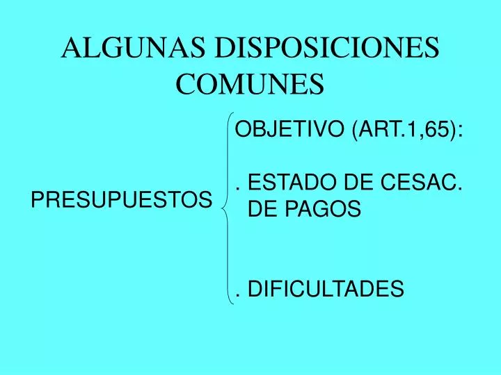 PPT - ALGUNAS DISPOSICIONES COMUNES PowerPoint Presentation, free ...