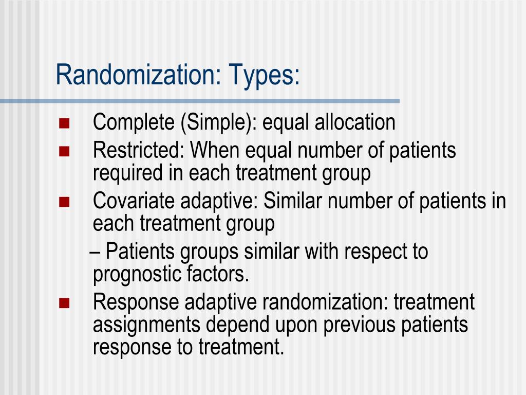Ppt Adaptive Randomization Powerpoint Presentation Free Download