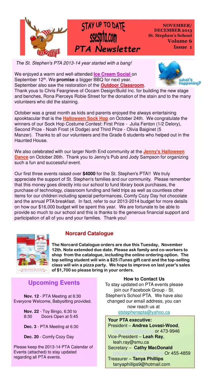 PPT - PTA Newsletter PowerPoint Presentation, free download - ID:6414099