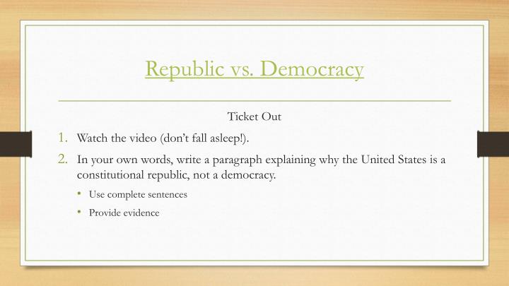 Democracy vs republic - indianlasopa