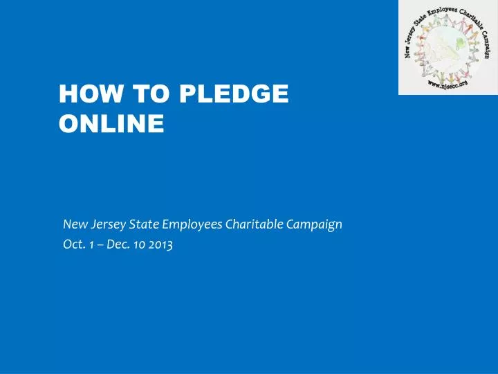 PPT - How to Pledge online PowerPoint Presentation, free download - ID ...