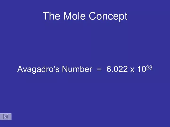 PPT - The Mole Concept PowerPoint Presentation, free download - ID:6415700