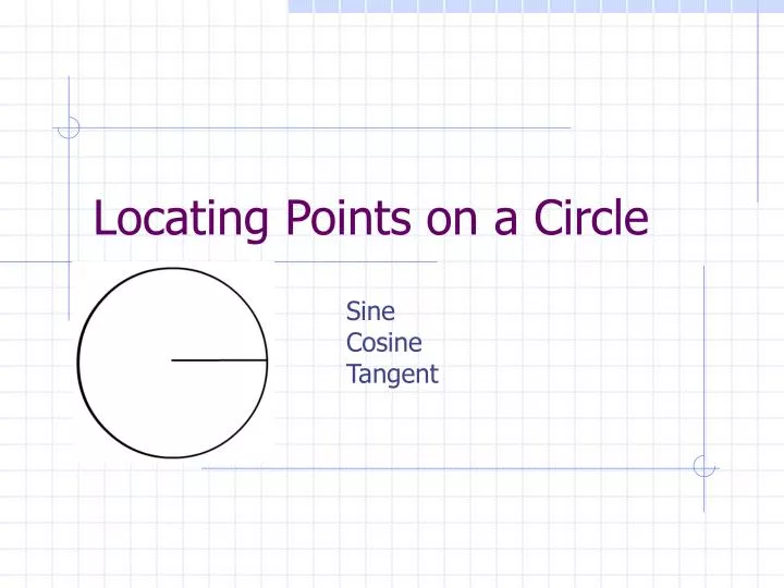PPT - Locating Points on a Circle PowerPoint Presentation, free ...