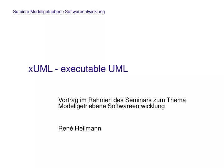 PPT - xUML - executable UML PowerPoint Presentation, free download - ID ...