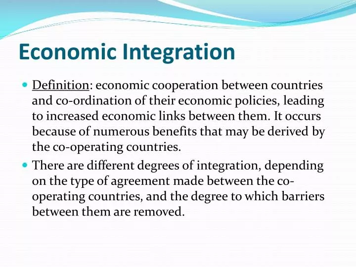 PPT - Economic Integration PowerPoint Presentation, free download - ID ...